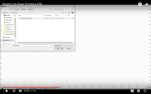 Opening An Existing Log File In Smartlog Parameter